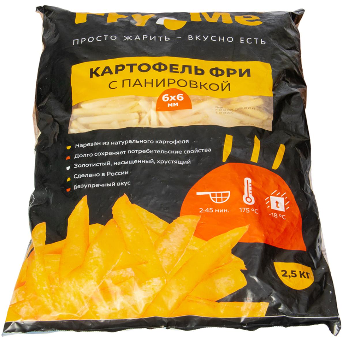 Купить Картофель фри 6*6 FRY ME в панировке со специями ТРИУМФ Лэм ...